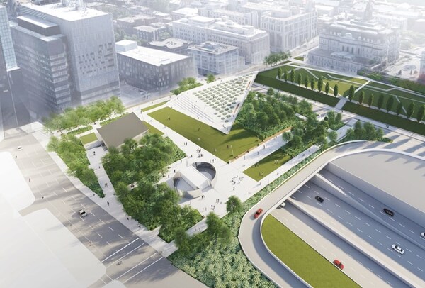 La Ville de Montréal inaugure la place des Montréalaises; un nouvel espace public rendant ...