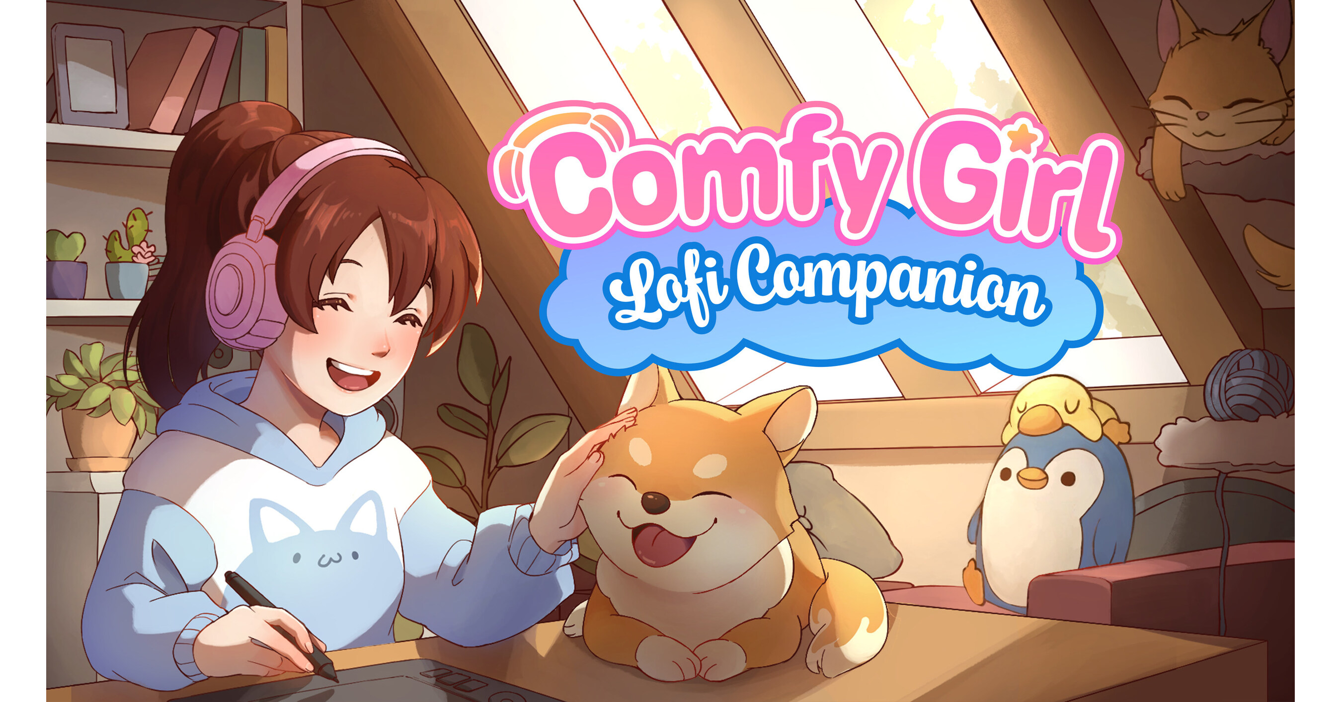 Snuggle Up! Comfy Girl: Lofi Companion Is Coming to Steam