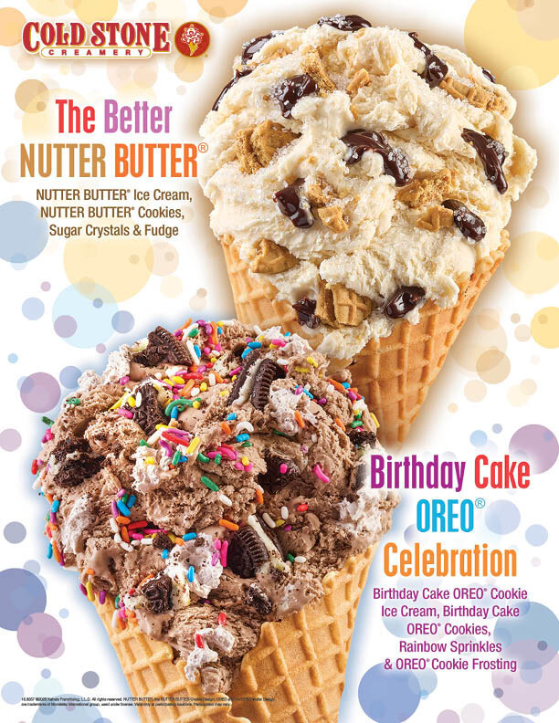 Cold Stone Creamery reveals new Birthday Cake Oreo Cookie Ice Cream ...