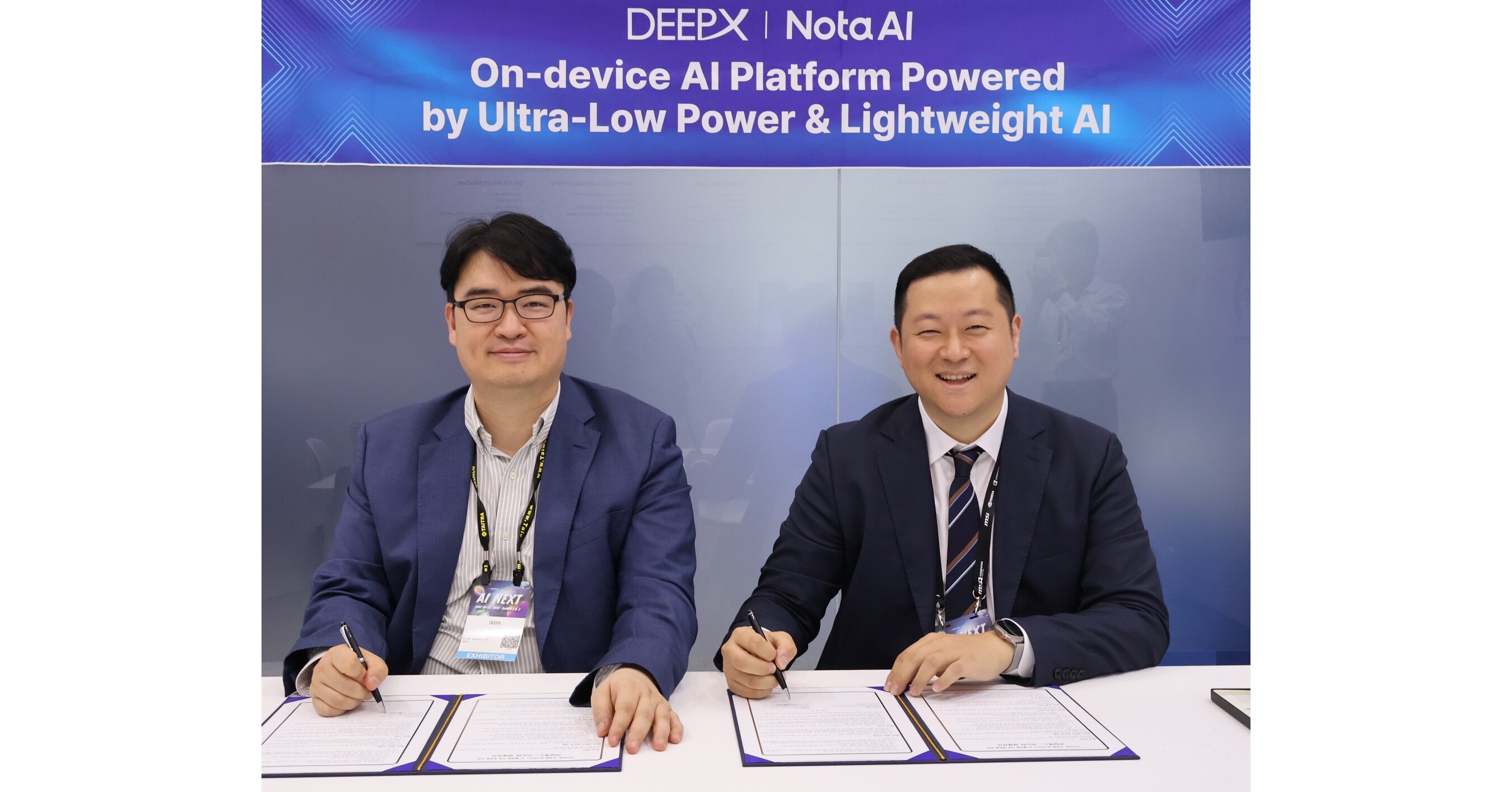 Nota AI und DEEPX unterzeichnen Absichtserklärung auf der Computex Taipei im Hinblick auf die ...