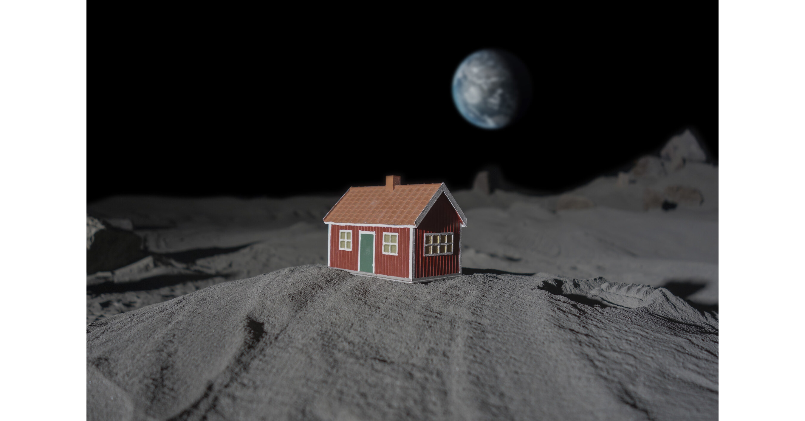 The Moonhouse: The First Ever House on the Moon - A Swedish Red Cottage ...
