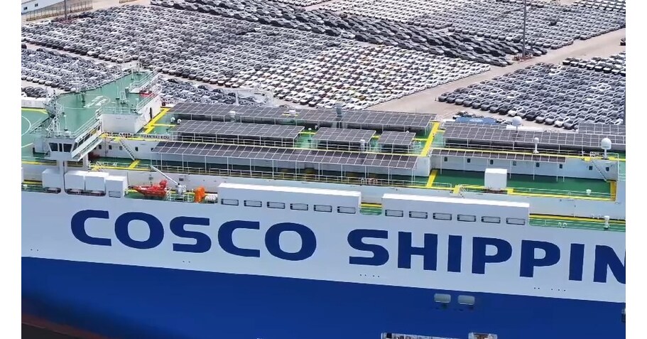 China's Largest PV+LNG Powered Car Carrier Sets Sail on Its Maiden ...