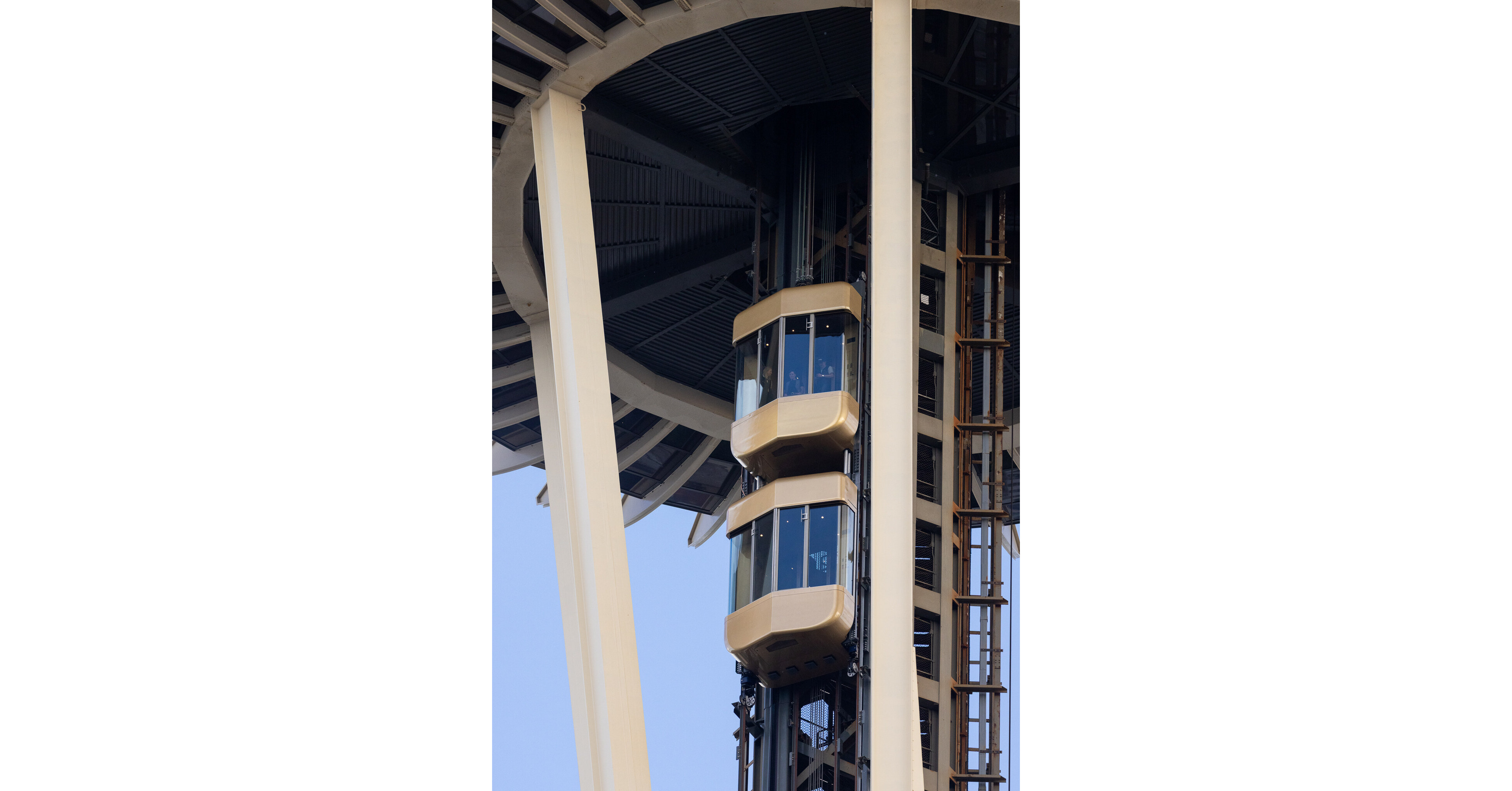 READY FOR LAUNCH: SEATTLE'S SPACE NEEDLE DEBUTS NEW, DOUBLE DECK ELEVATOR