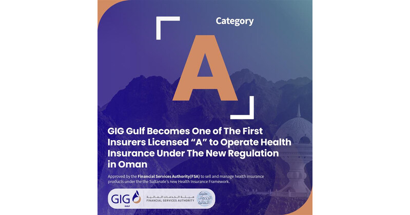 GIG GULF SECURES CATEGORY "A" HEALTH INSURANCE LICENSE UNDER NEW ...