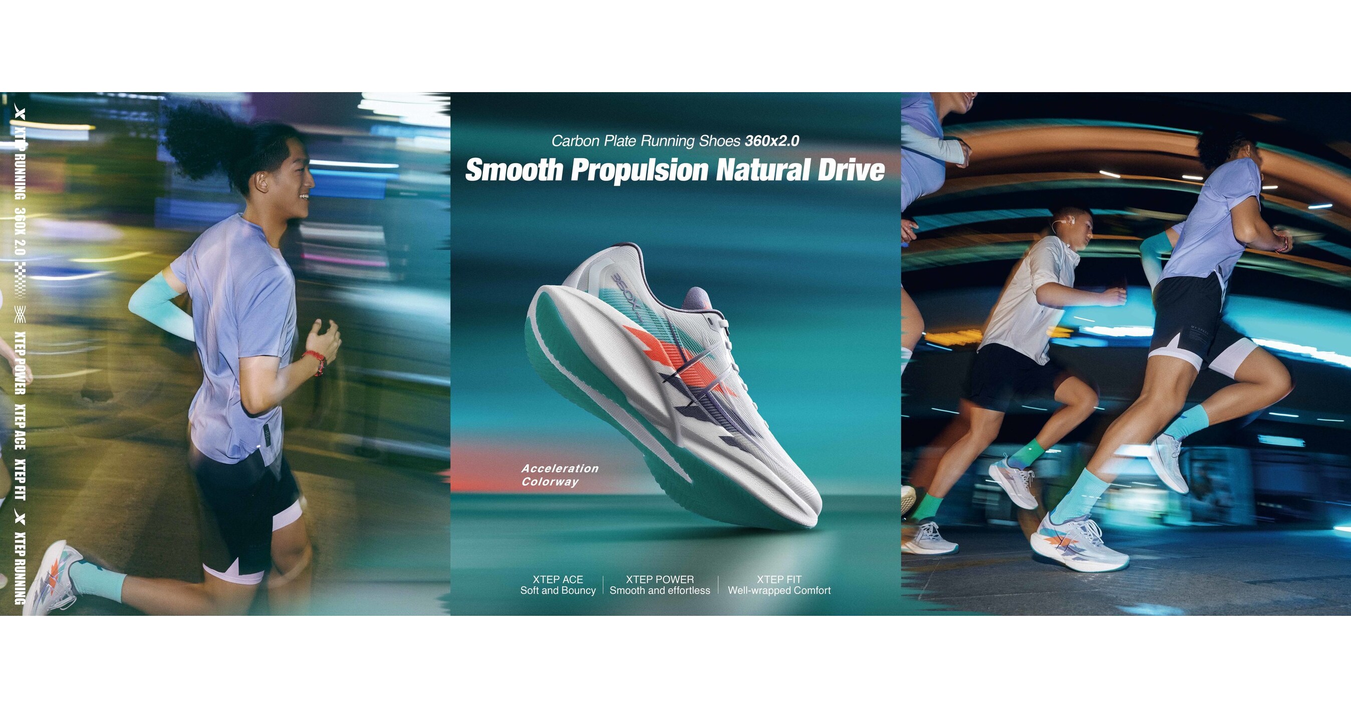 XTEP Introduces Its Flagship Running Shoes with "Acceleration Colorway" and Launches Night ...