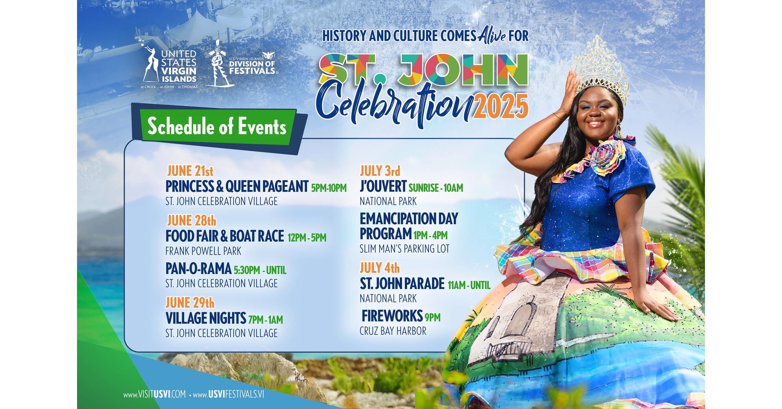 U.S. Virgin Islands Announces St. John Celebration 2025: Honoring ...