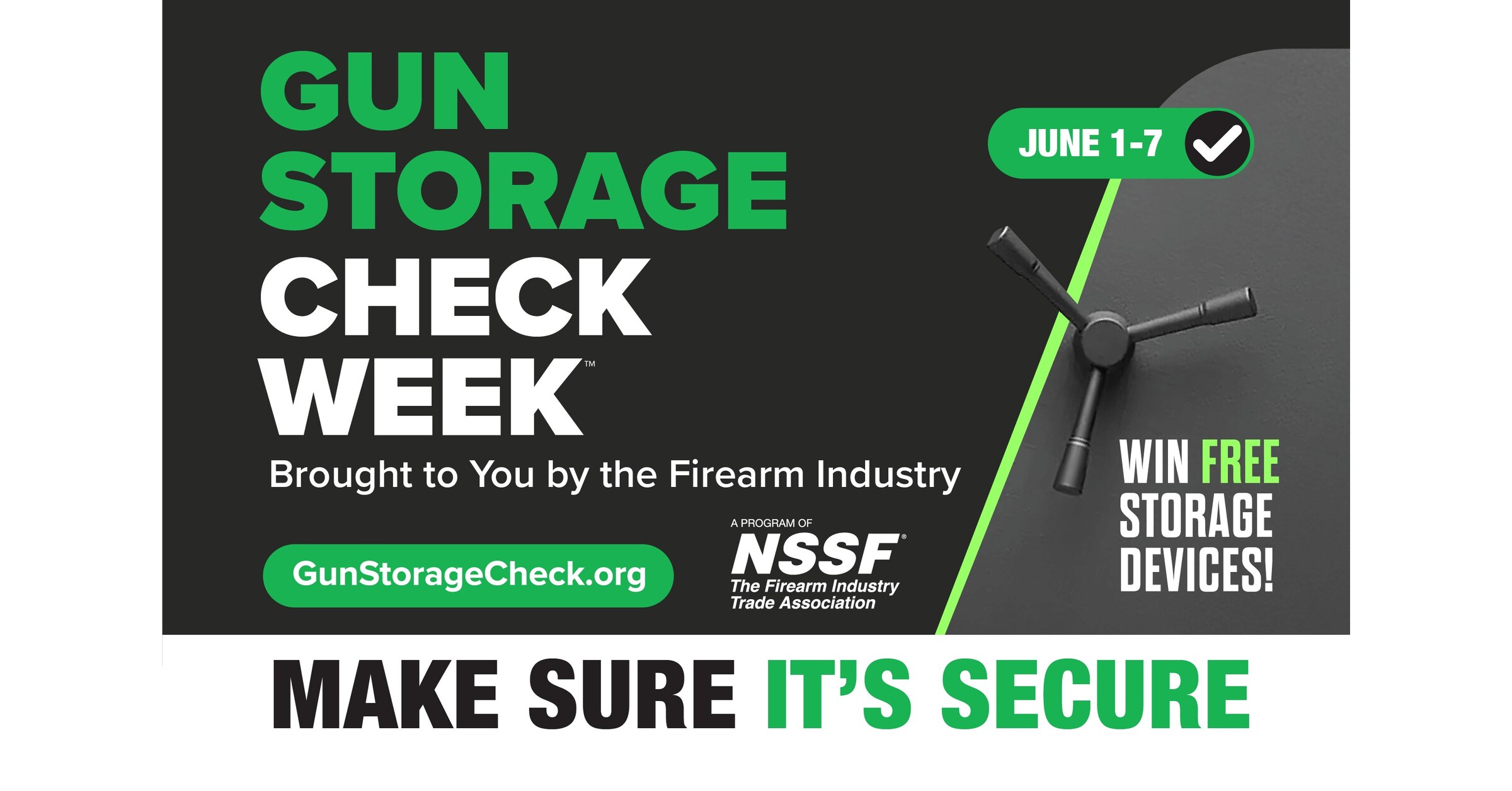 NSSF's 'Gun Storage Check Week' to Run June 1-7, Win Gun Safes at ...