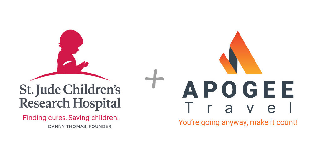 Apogee Travel commits $100,000 to St. Jude Children's Research Hospital as part of its Pass the ...