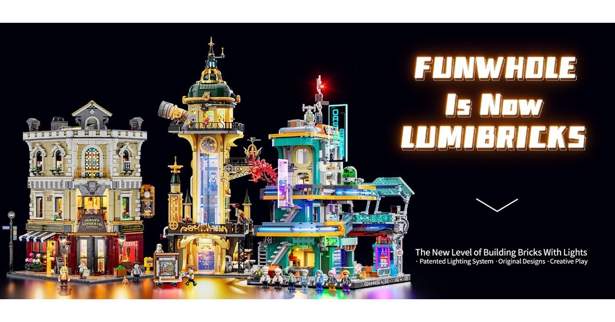 FUNWHOLE Becomes LUMIBRICKS, Continue to Lead the Light-Integrated Building Brick Experience
