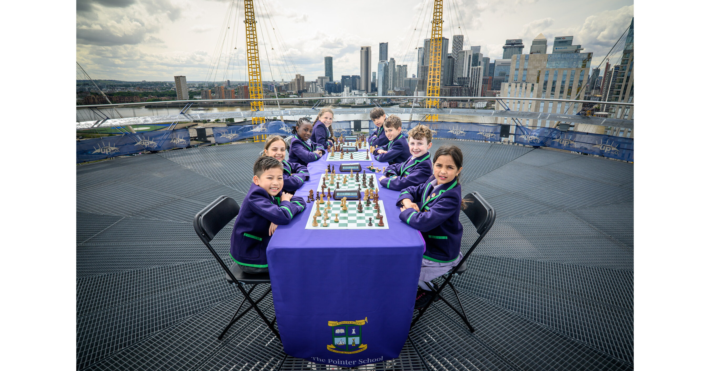The Pointer School: School children play chess on the roof of London's ...