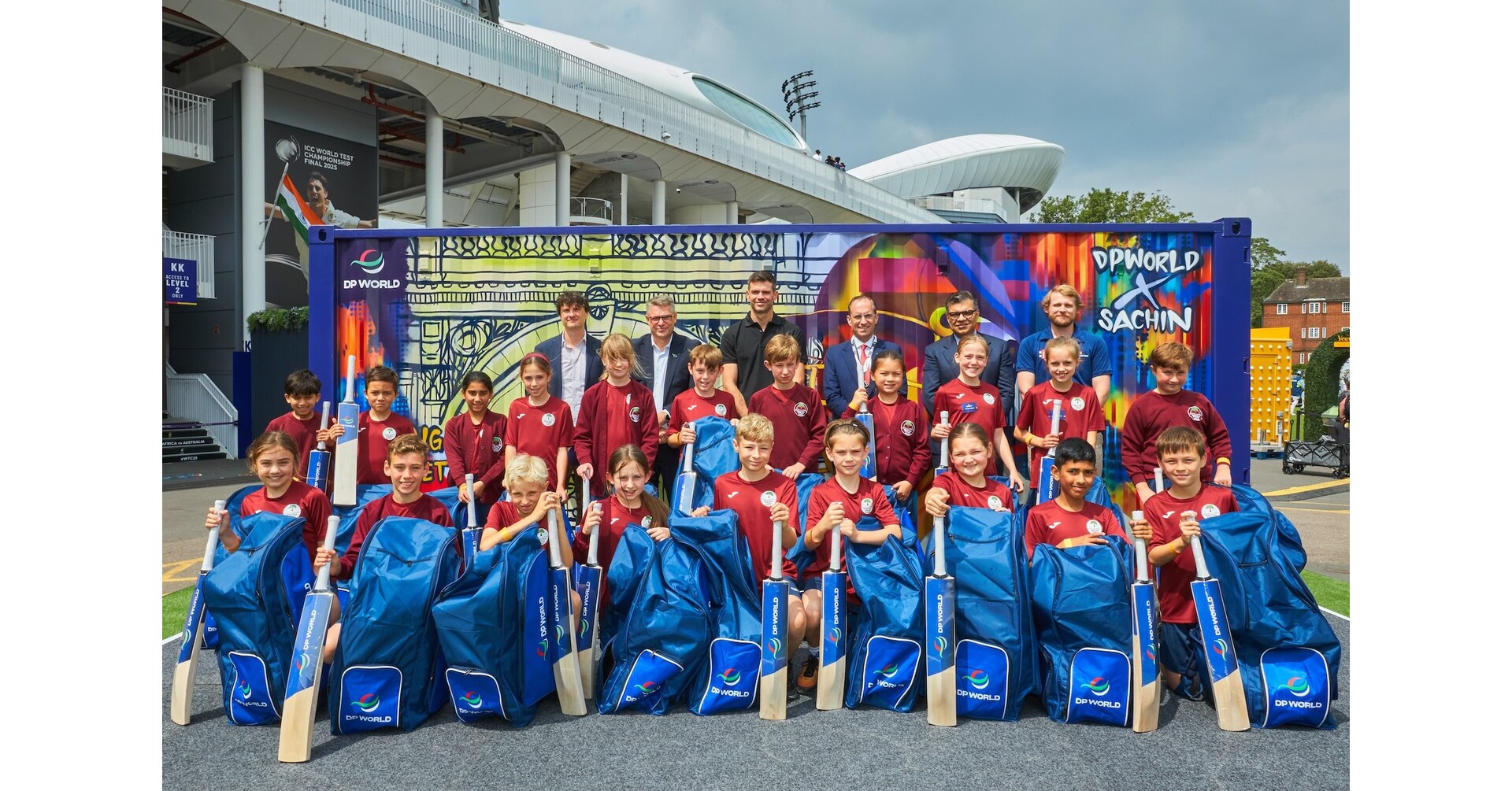 SIR JIMMY ANDERSON UNVEILS DP WORLD'S SUPPORT FOR GRASSROOTS AT HOME OF ...