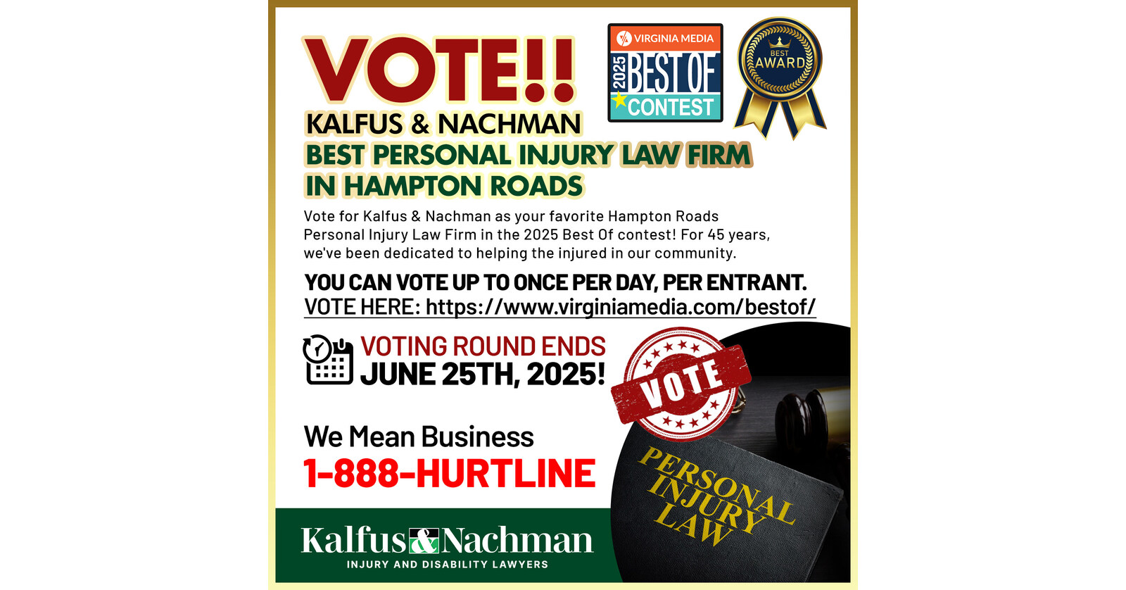 Kalfus & Nachman Calls on Hampton Roads to Vote in Virginia Media's ...