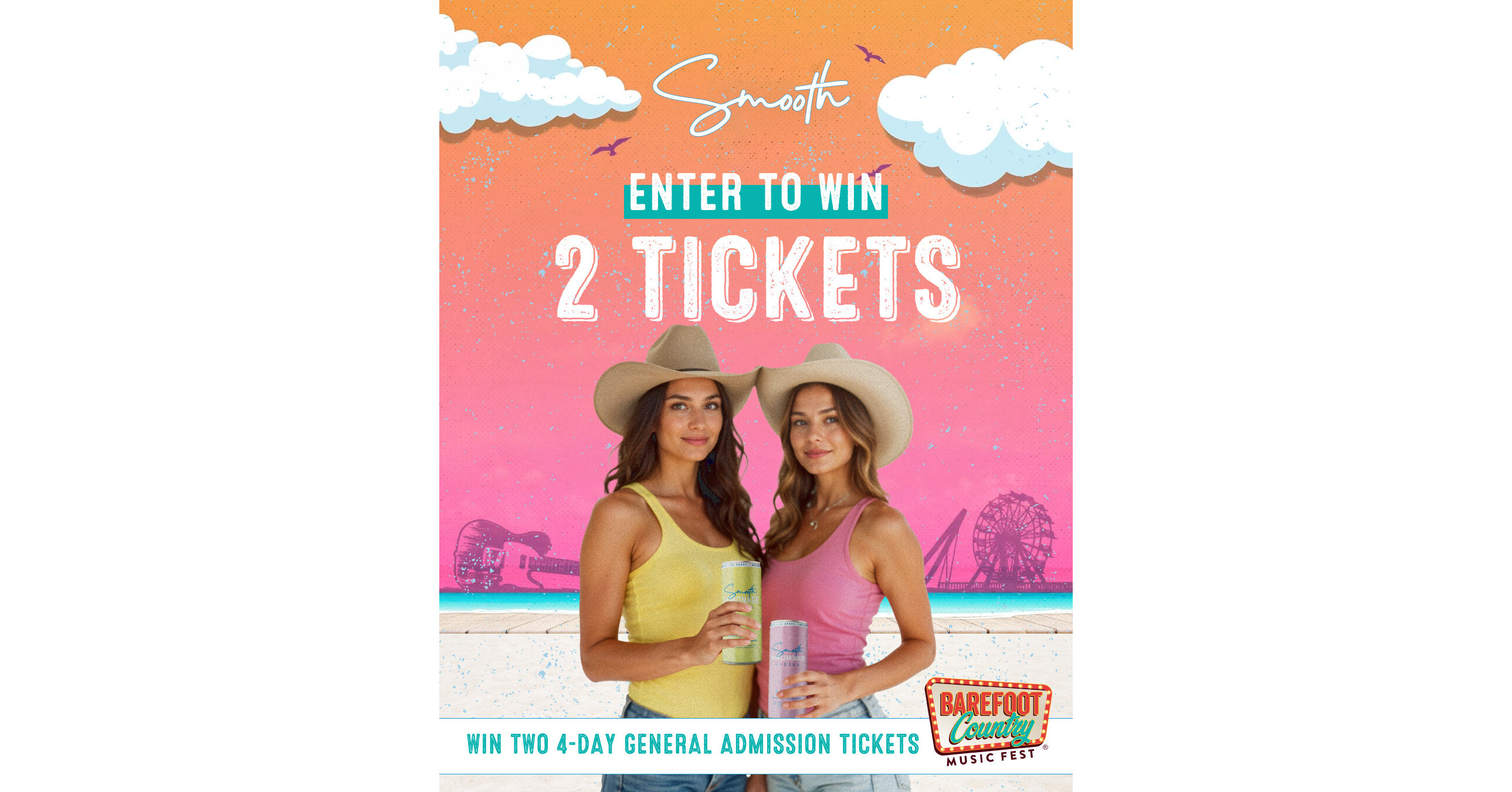 Smooth Canned Cocktails Announces 4-Day Pass Giveaway for Barefoot ...