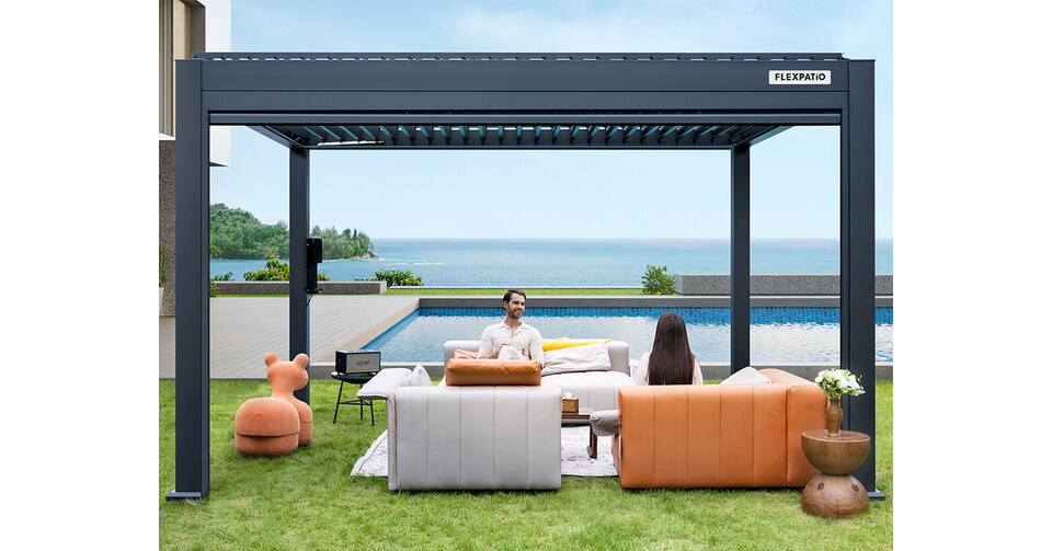 FlexPatio Unveils Motorized Pergola POWER+, Redefining Smart Outdoor Living