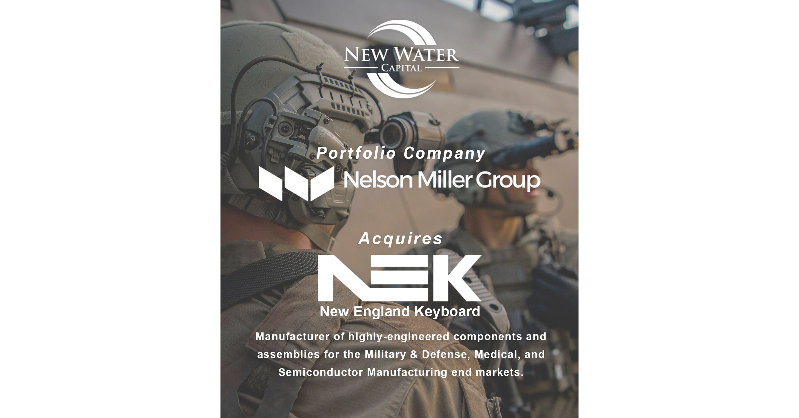 New Water Portfolio Company Nelson Miller Group Acquires New England ...