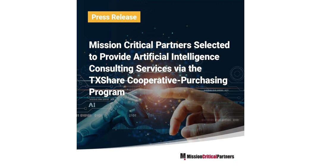 Mission Critical Partners Selected to Provide Artificial Intelligence Consulting Services via ...