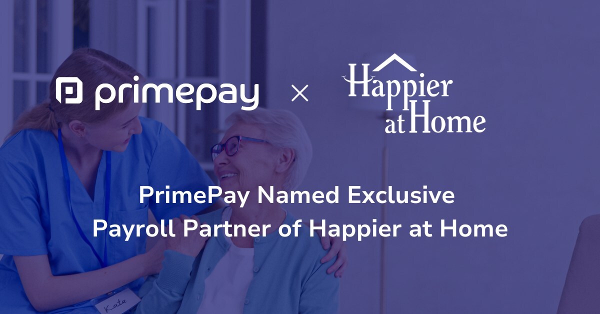 PrimePay Named Exclusive Payroll Partner of Happier at Home
