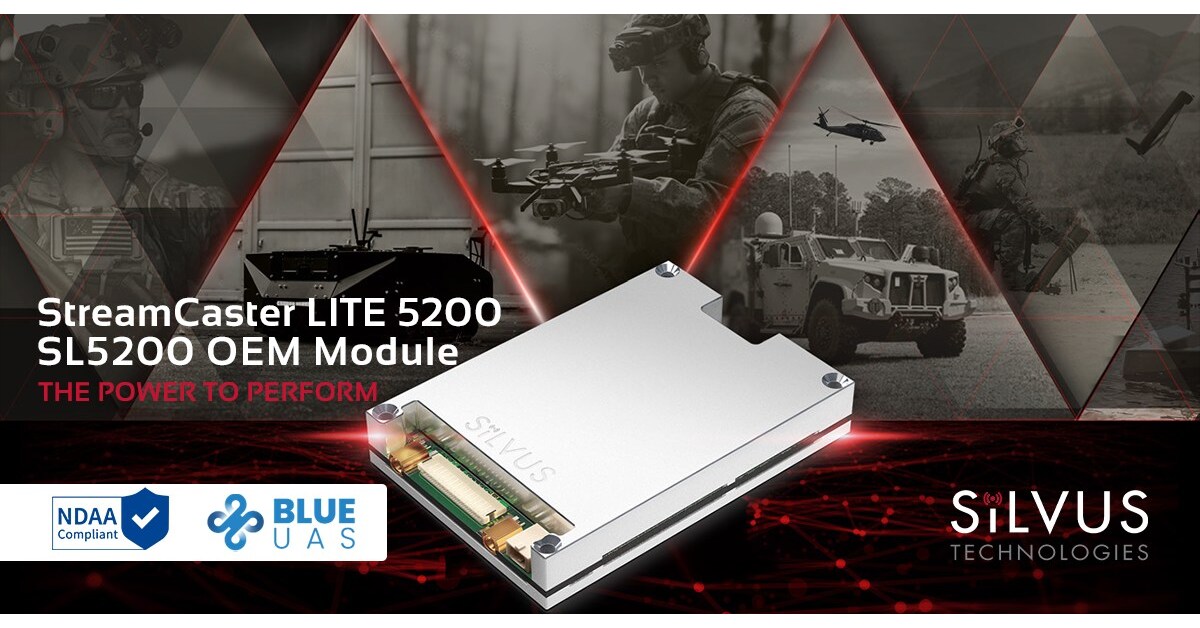 Silvus Technologies StreamCaster LITE 5200 Added to DIU Blue UAS ...