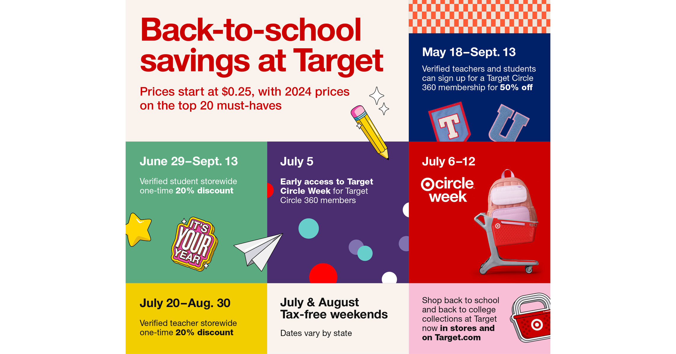 Target to Hold 2024 Prices on School Supplies as It Kicks Off Back-to ...