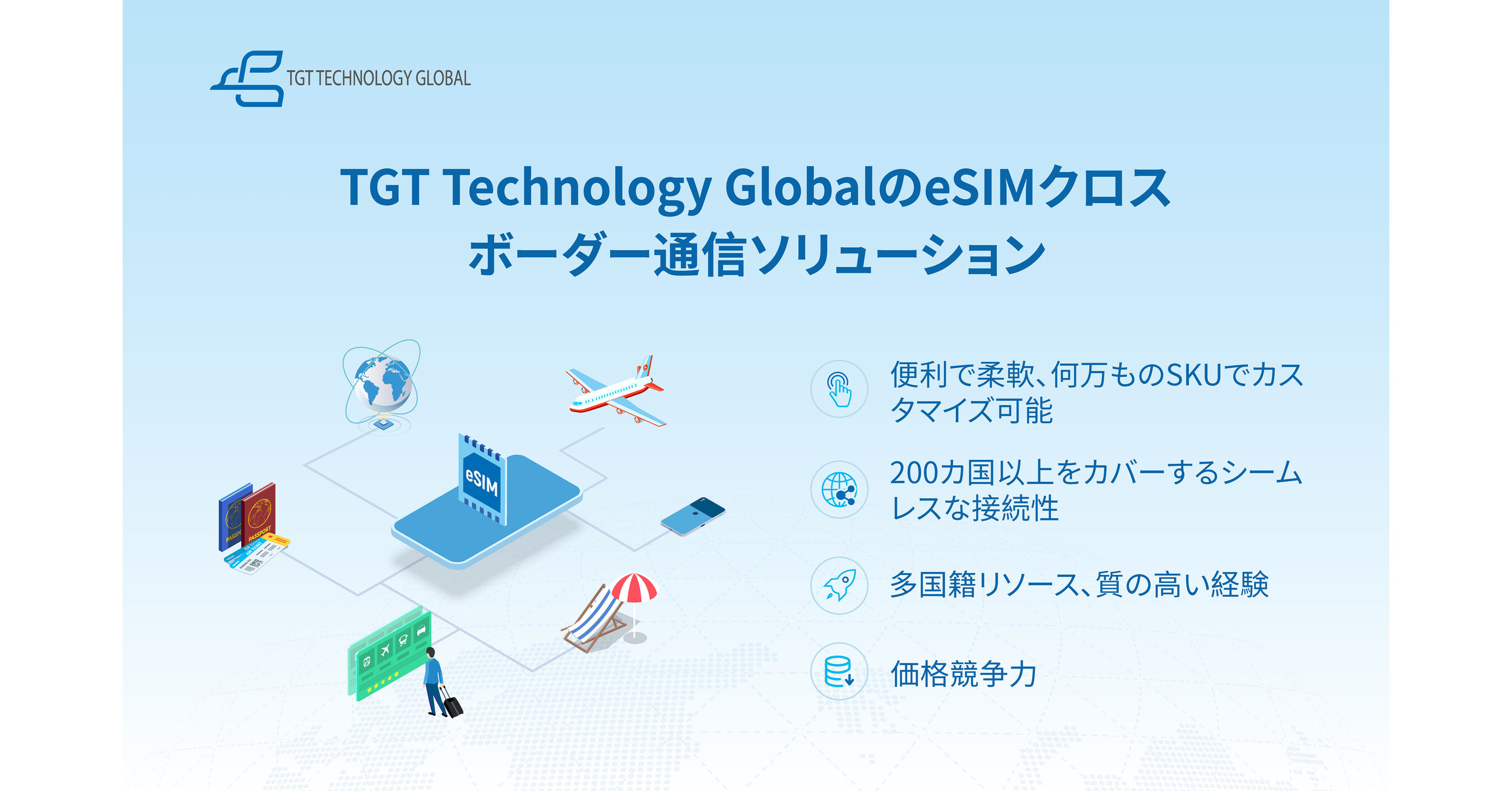 TGT Technology Global、グローバルeSIM越境通信ソリューションを発表--日本の旅行者にシームレスな接続体験を提供