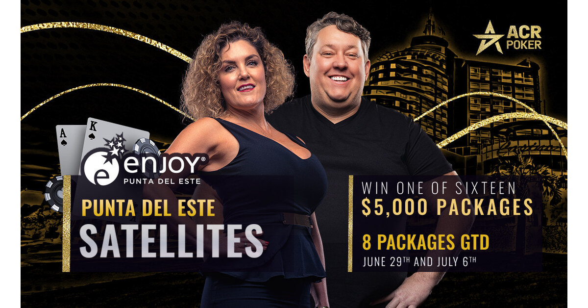 ACR Poker to Award Multiple Packages to $1 Million GTD Enjoy Poker Series Main Event This August ...
