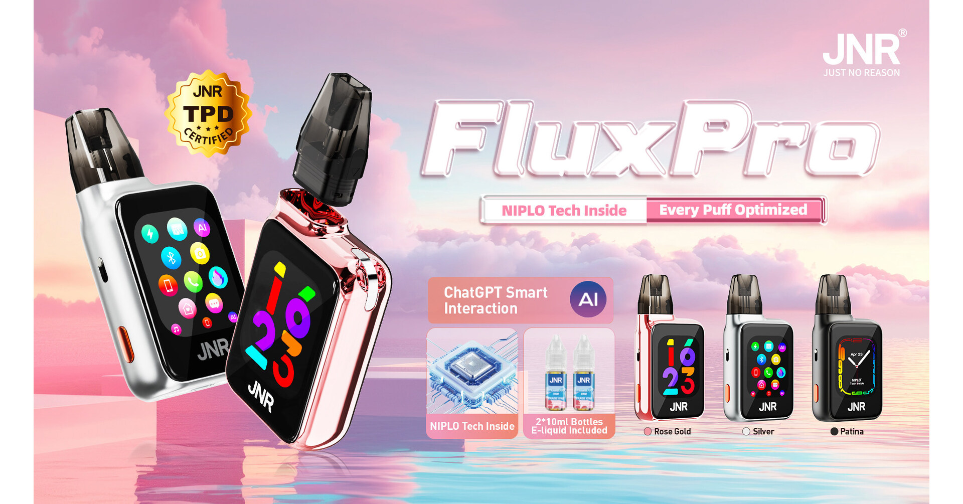 JNR Flux Pro with NIPLO Tech: Elevate Your Vaping with 50% More Efficiency