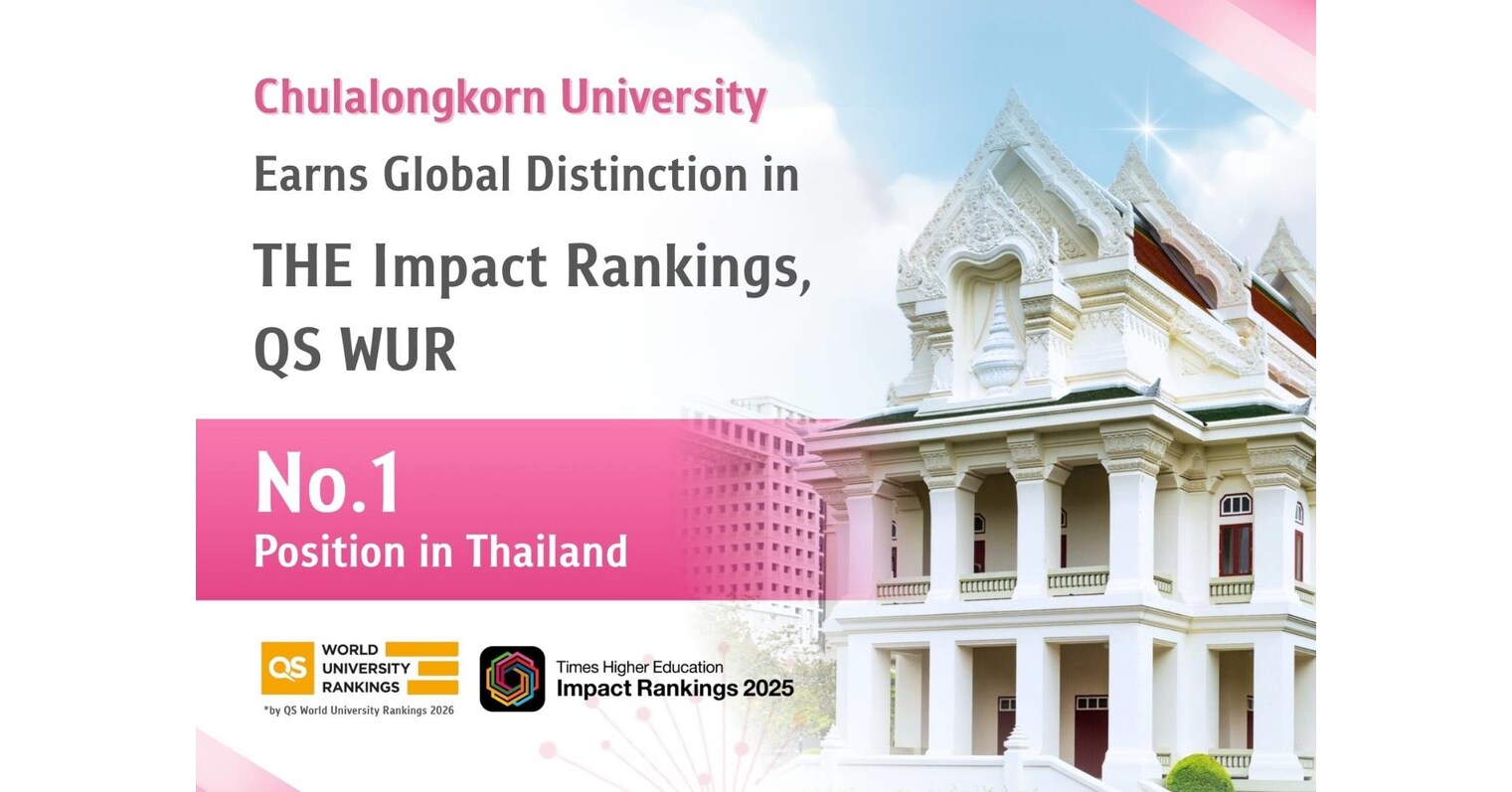 Chula Earns Global Distinction in THE Impact Rankings and QS WUR ...