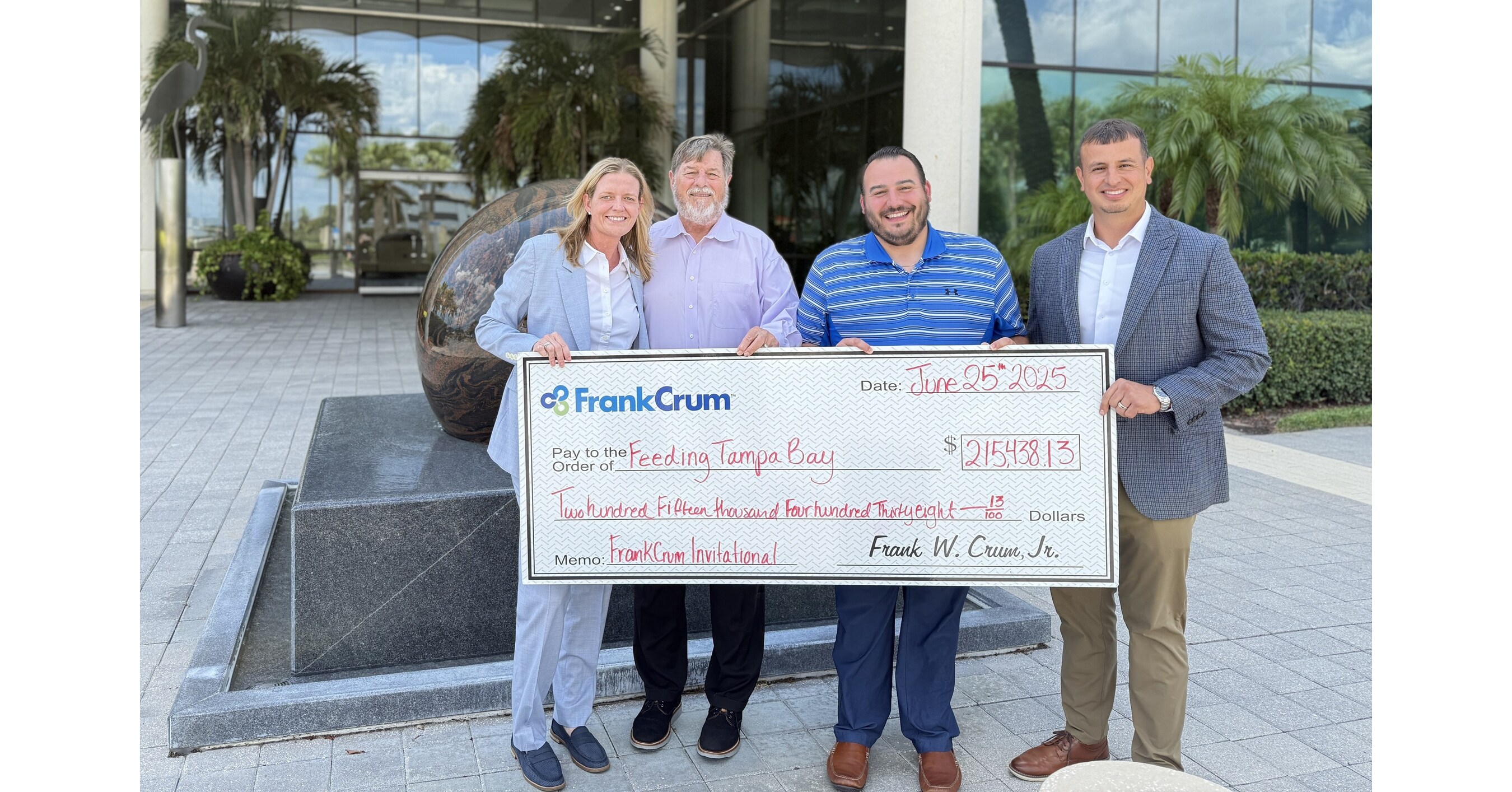 FrankCrum Golf Invitational Raises Over $215,000 for Feeding Tampa Bay