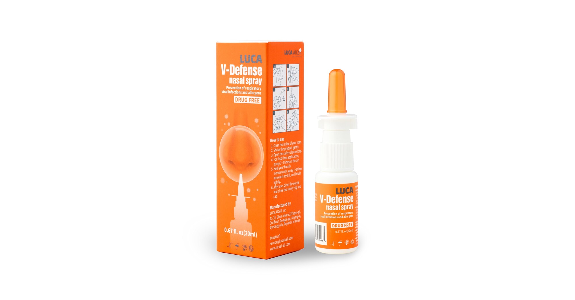 Drug-Free Nasal Spray LUCA V-Defense Creates a Protective Shield ...