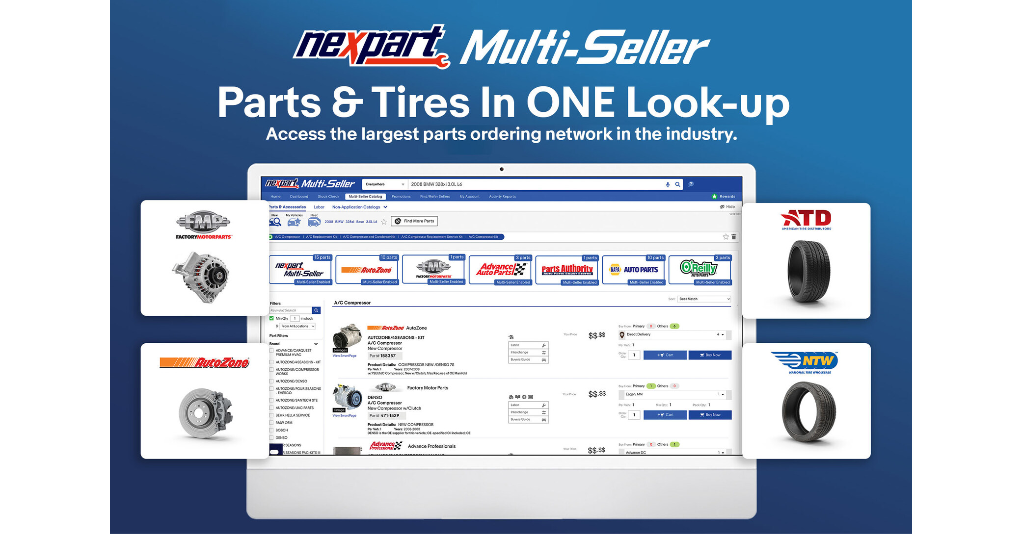 Nexpart Multi-Seller Now Includes Tire Ordering, Boosting Shop Efficiency