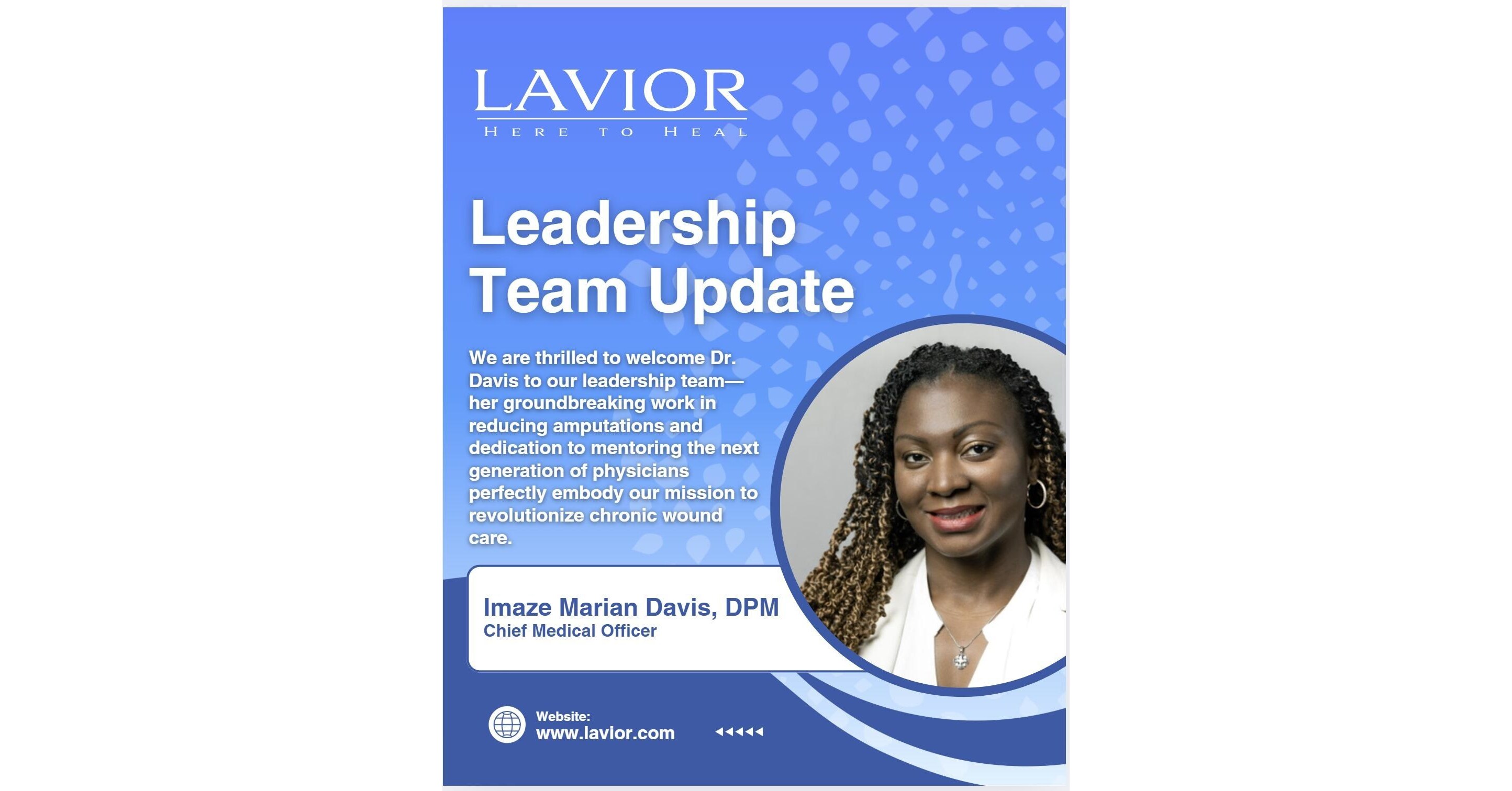 Lavior Pharma Appoints Dr. Imaze Marian Davis as Chief Medical Officer
