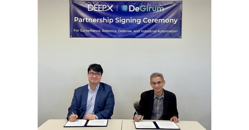 DEEPX and DeGirum Announce Strategic Partnership: DEEPX Edge AI ...