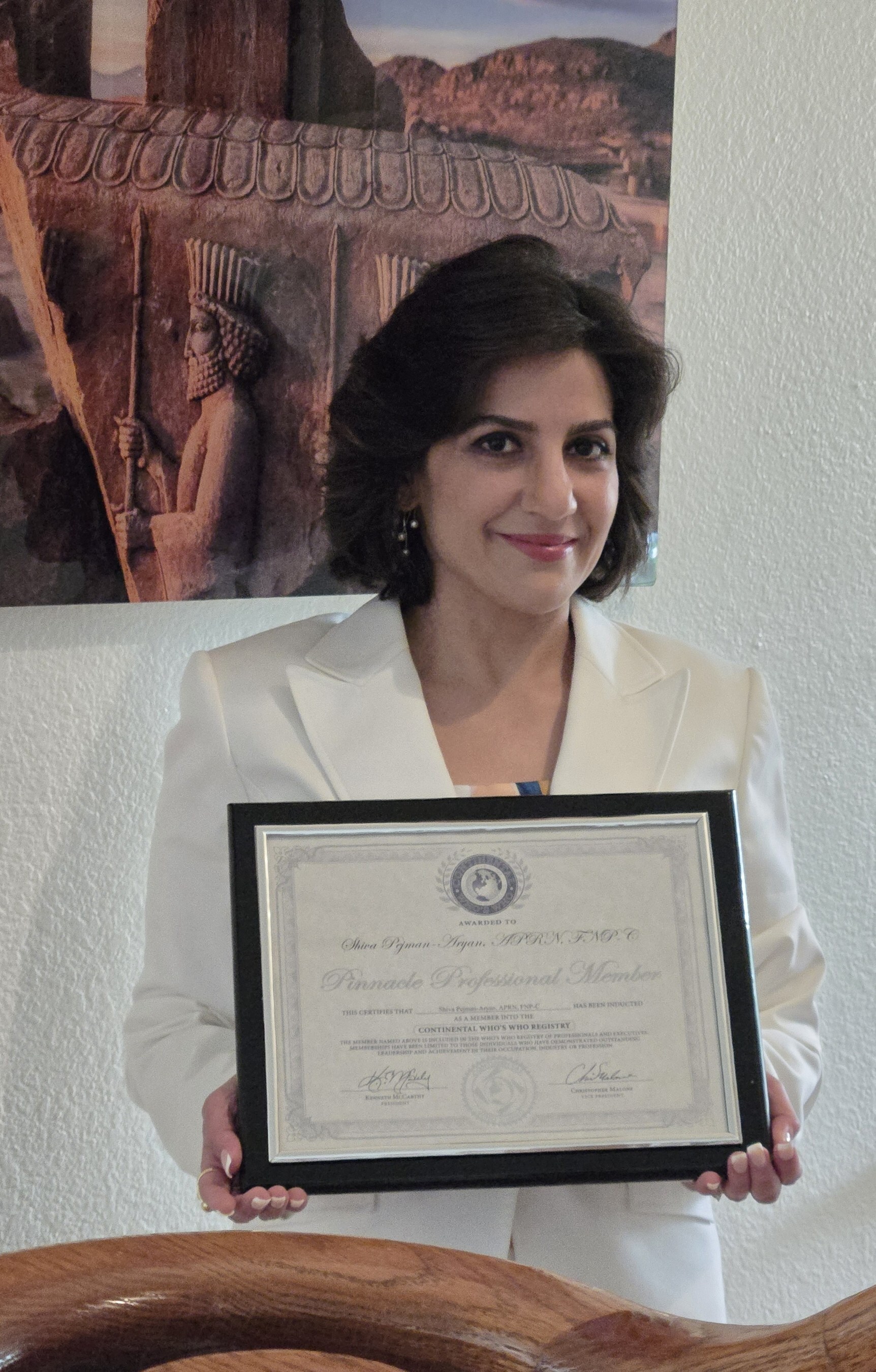 The Inner Circle acknowledges, Shiva Pejman-Aryan, APRN. FNP-C. PMHNP ...