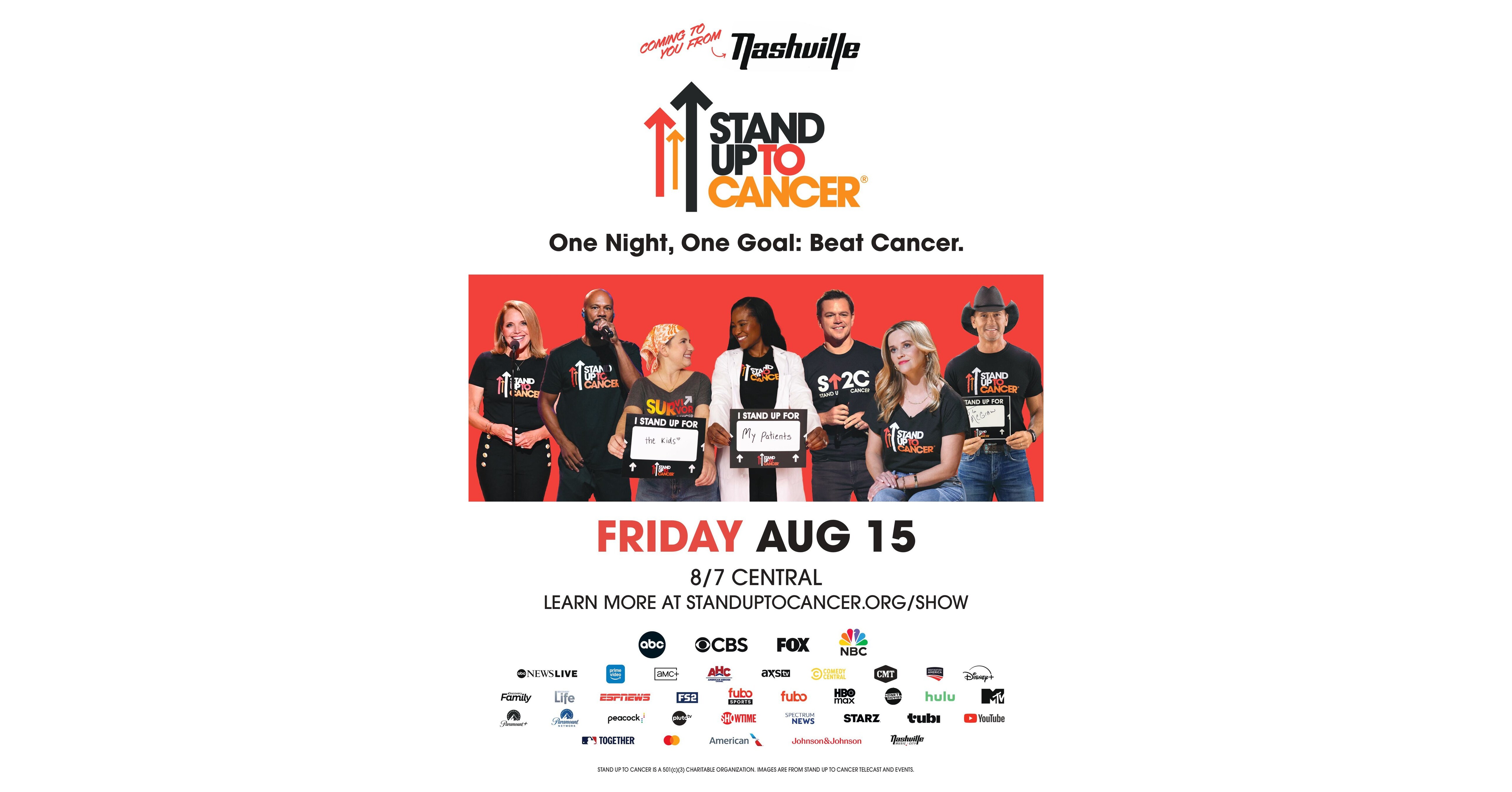 Stand Up To Cancer Heads to Nashville for Ninth Roadblock Fundraising ...