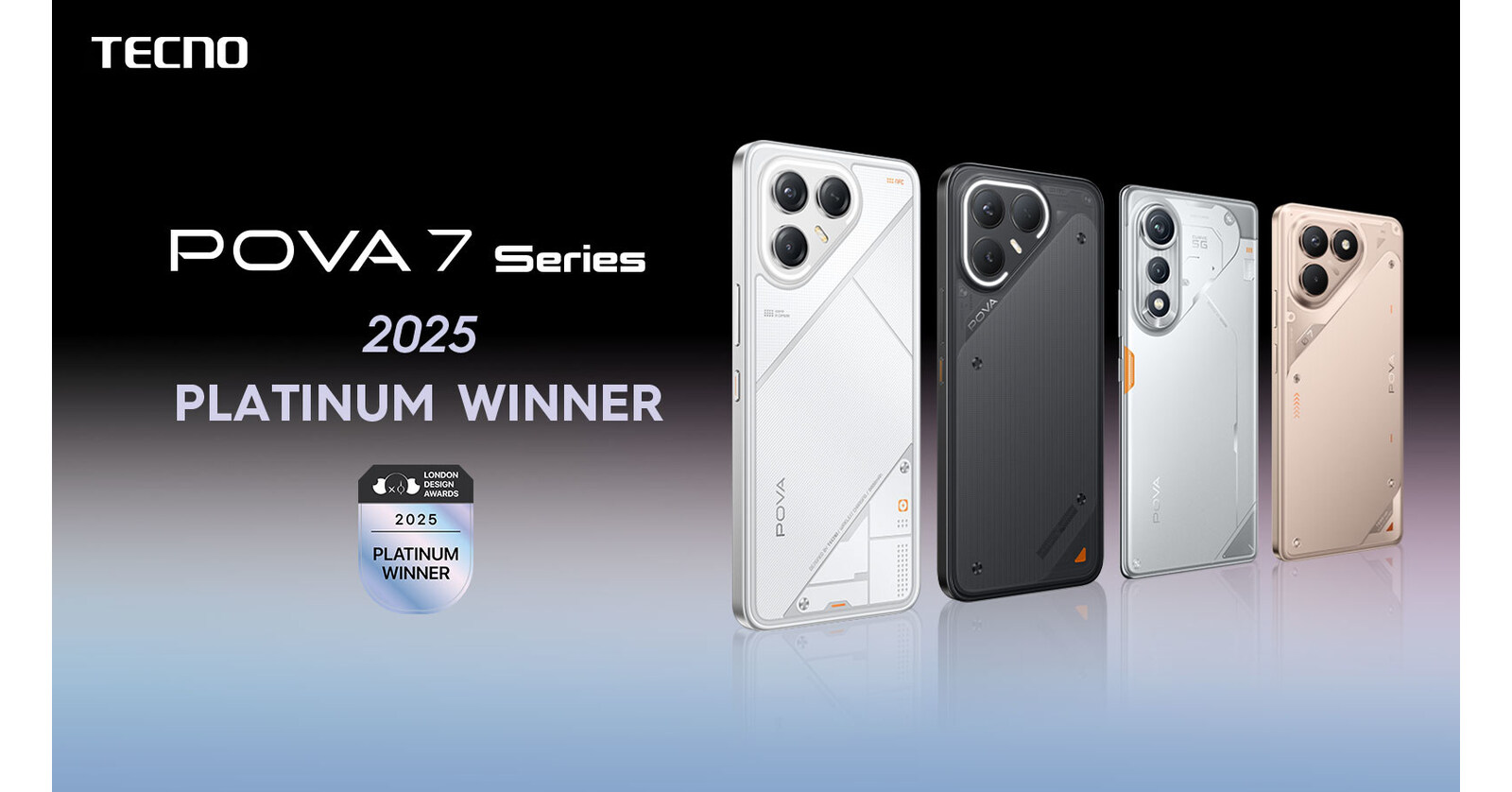 TECNO POVA 7 Series Earns Global Awards for Trendy, Futuristic Design