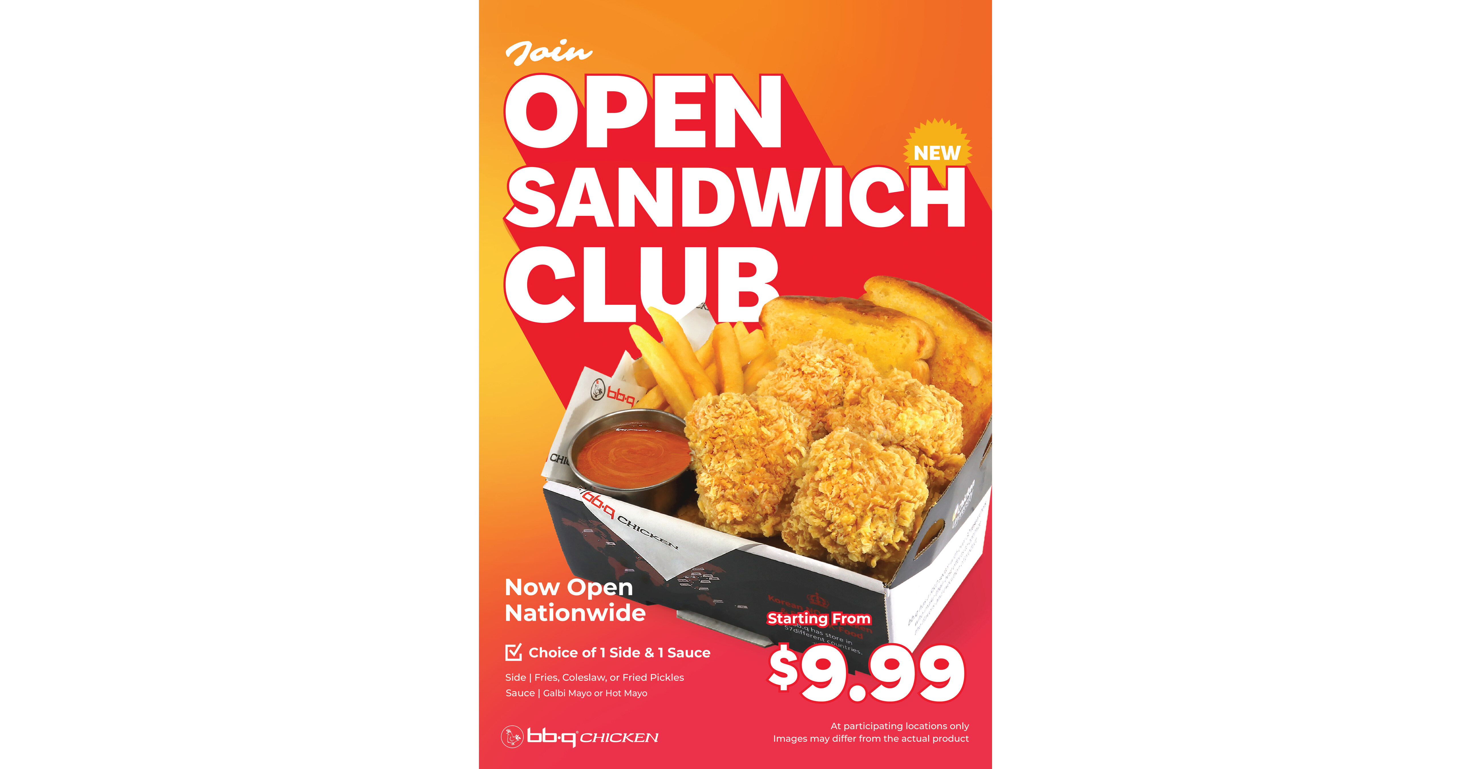 bb.q Chicken Debuts the Open Sandwich Club in Celebration of National ...