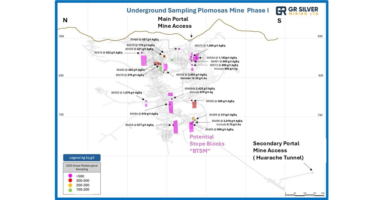 GR Silver Mining Reports Initial High-Grade Results from Plomosas Mine ...
