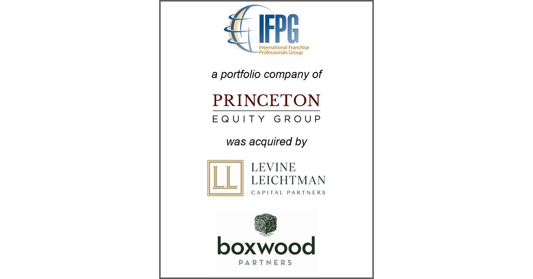 Boxwood Partners Advises International Franchise Professionals Group on ...