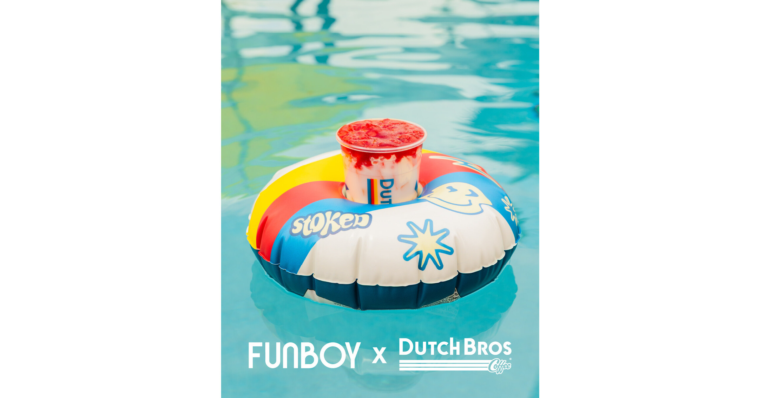 Dutch Bros® and FUNBOY® Drop Limited Edition Drink Floatie for Poolside ...