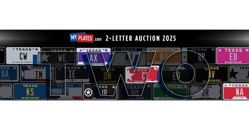 My Plates Launches Two Letter Texas Plate Auction! Plate messages with ...