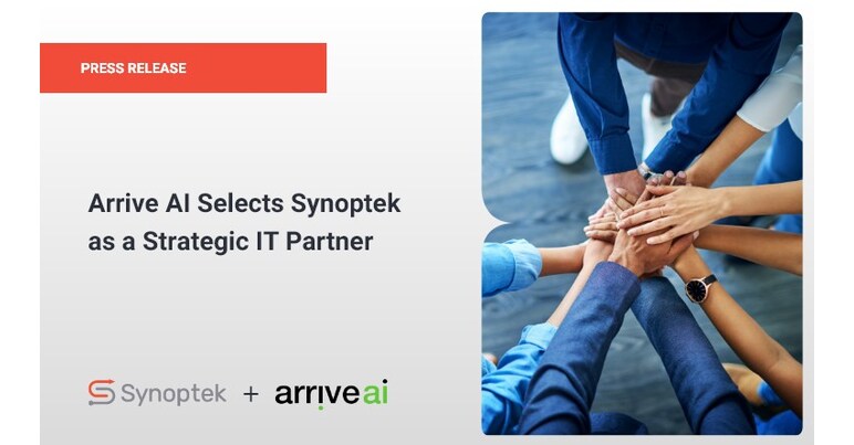Arrive AI selects Synoptek as a Strategic IT Partner