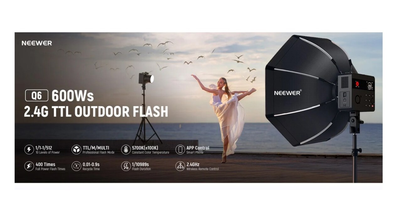 NEEWER Q6 600Ws Outdoor Studio Flash Exclusive Online Launch - Limited Offer of 30% off during ...