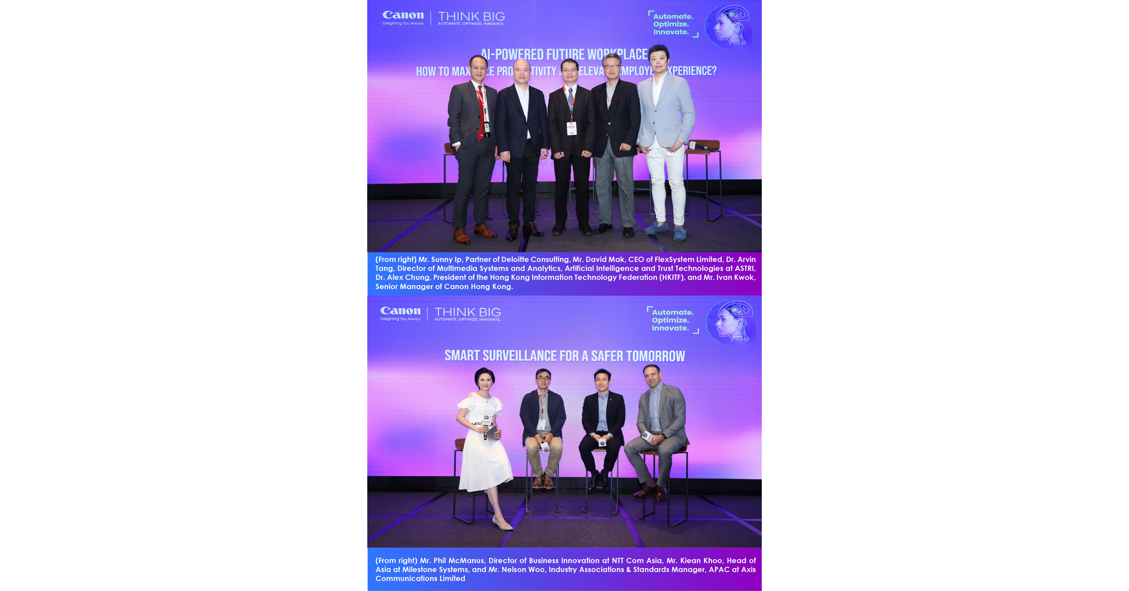 Canon Showcases AI-Driven Business Solutions at "THINK BIG - Automate ...