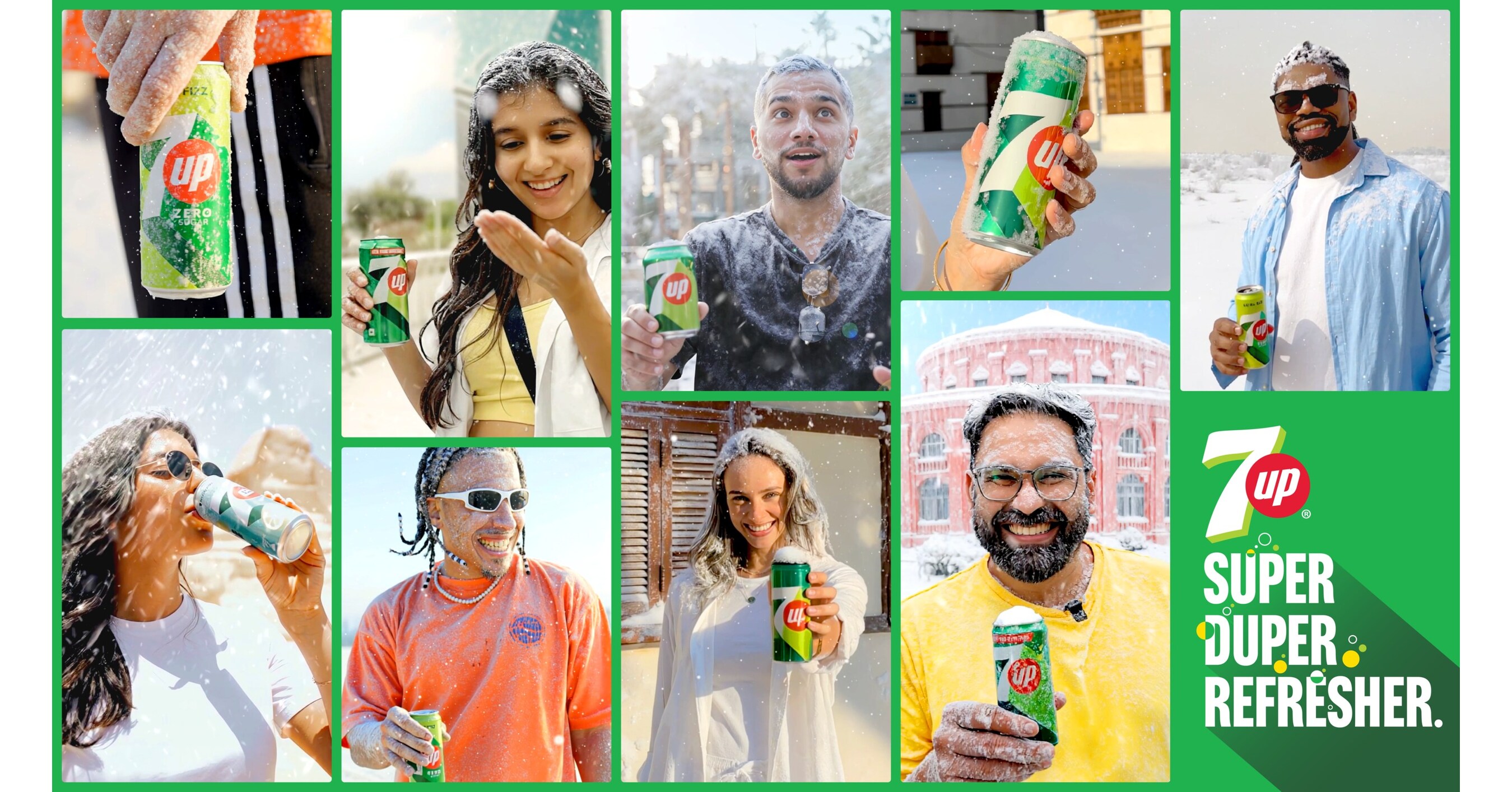 7UP® MAKES YOU FEEL SUPER DUPER REFRESHED TO BEAT THE SUMMER HEAT