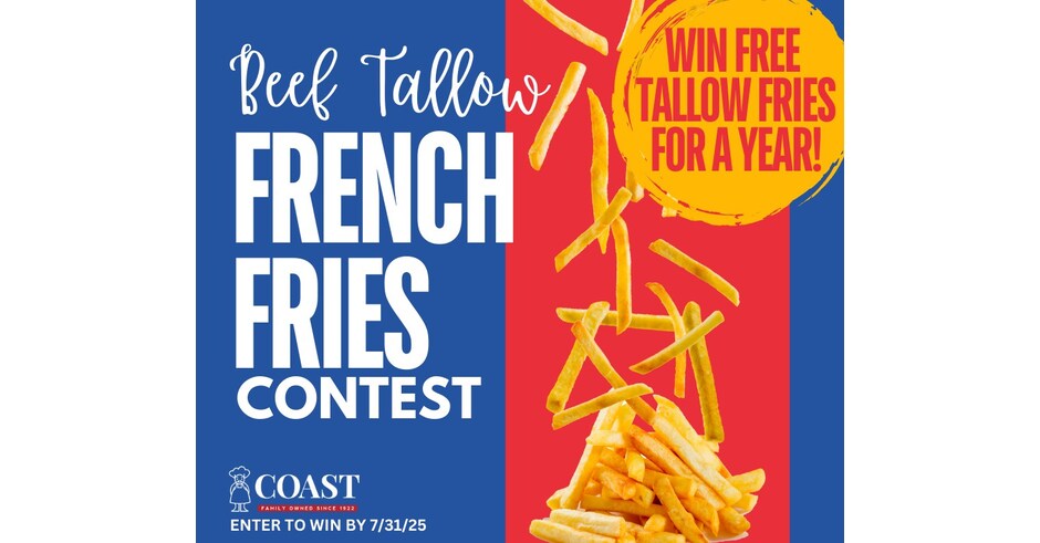 Coast Packing Launches 8th Annual #BeefTallowFrenchFries Contest with ...