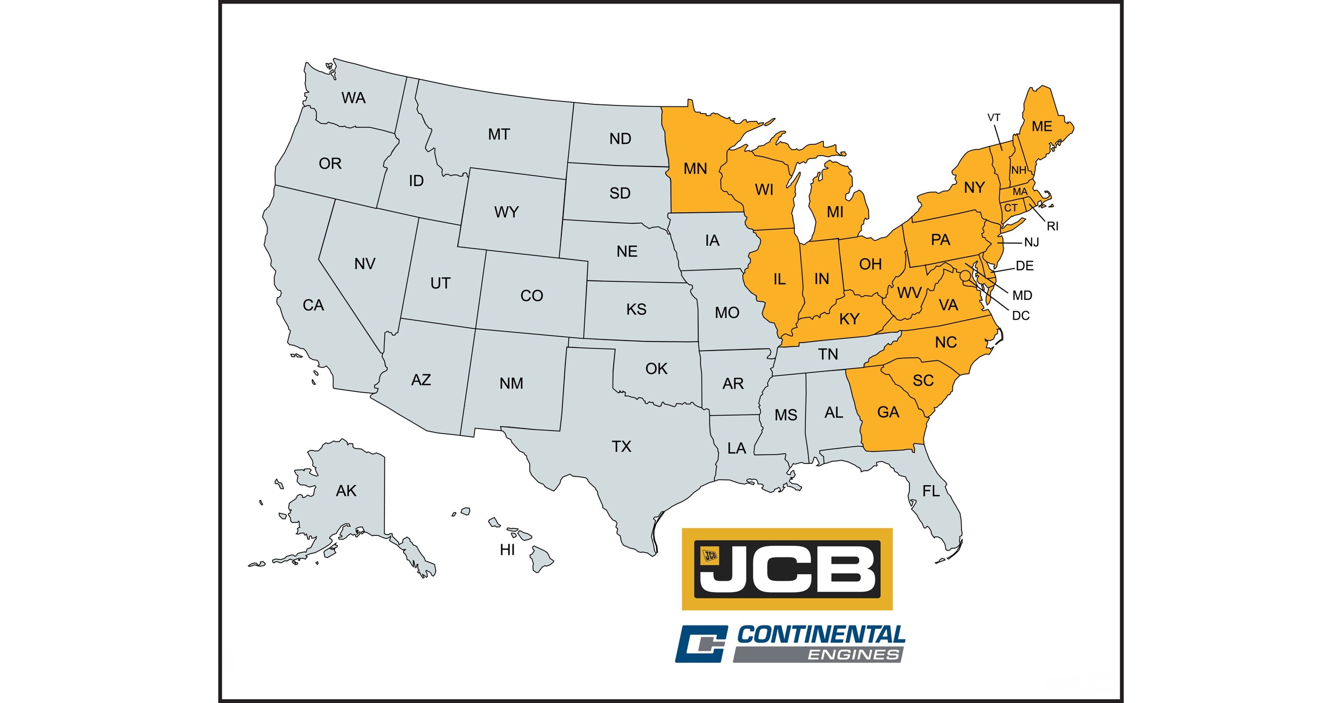 JCB POWERTRAIN EXPANDS CONTINENTAL'S US COVERAGE