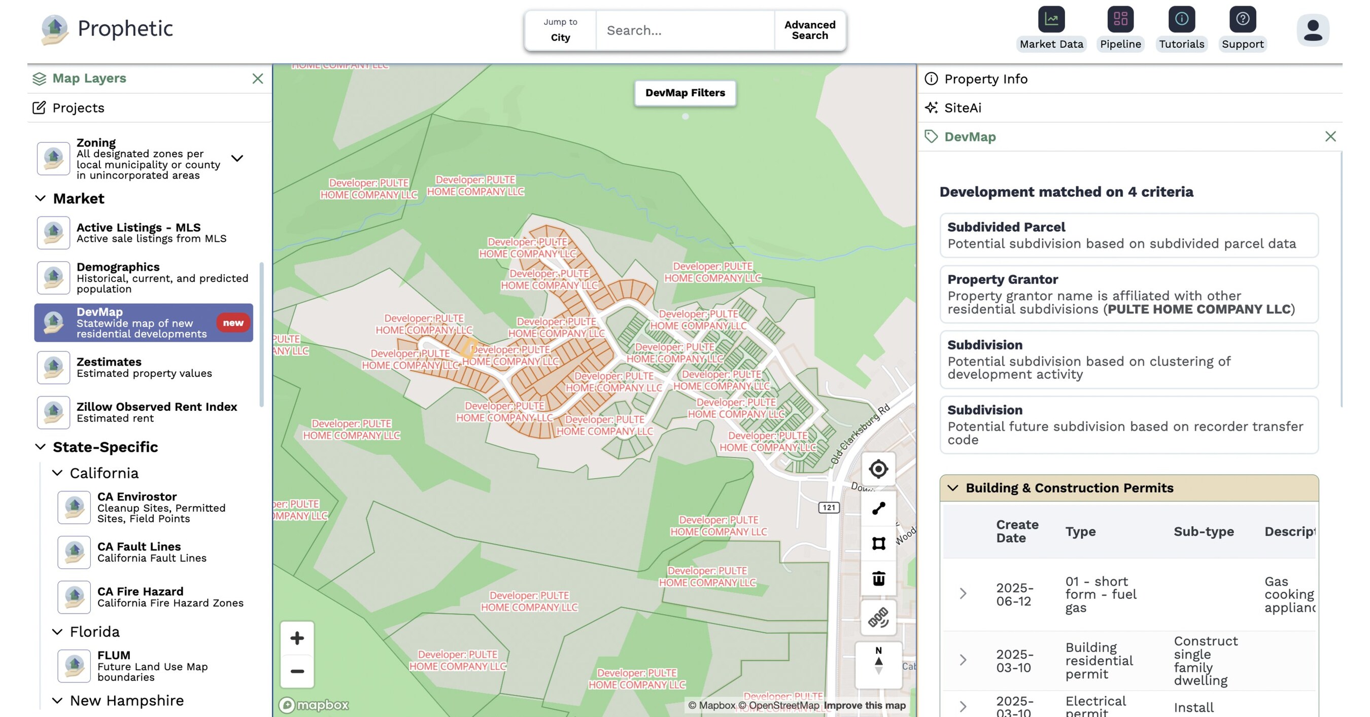 Prophetic Launches DevMap, an Industry-First National Map of New Residential Subdivision ...