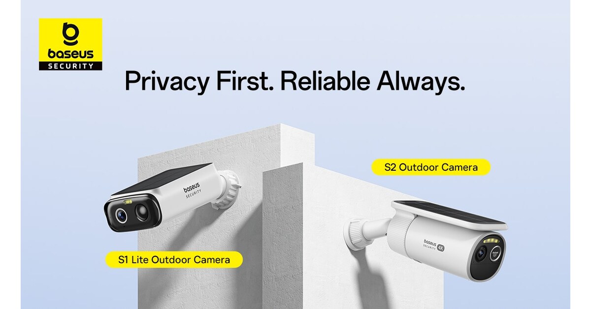 Baseus Expands Smart Security Lineup with Sun-powered S2 and S1 Lite Cameras