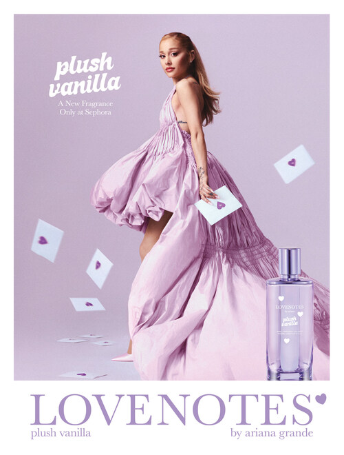 ARIANA GRANDE, UNVEILS THE NEXT CHAPTER OF HER LOVENOTES FRAGRANCE ...