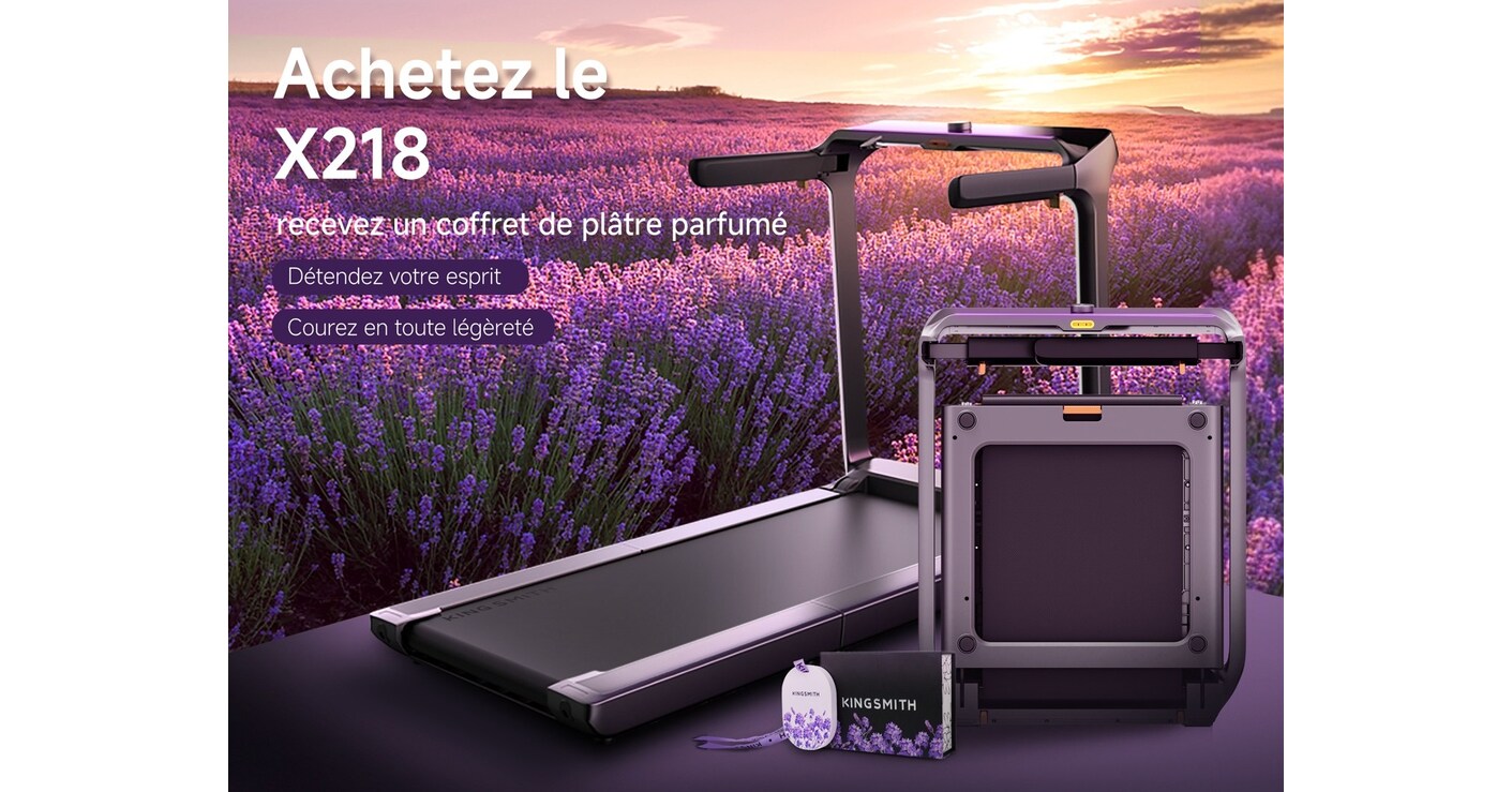 WalkingPad de KingSmith lance le tapis de course pliable X218 Lavender Edition pour embaumer les ...